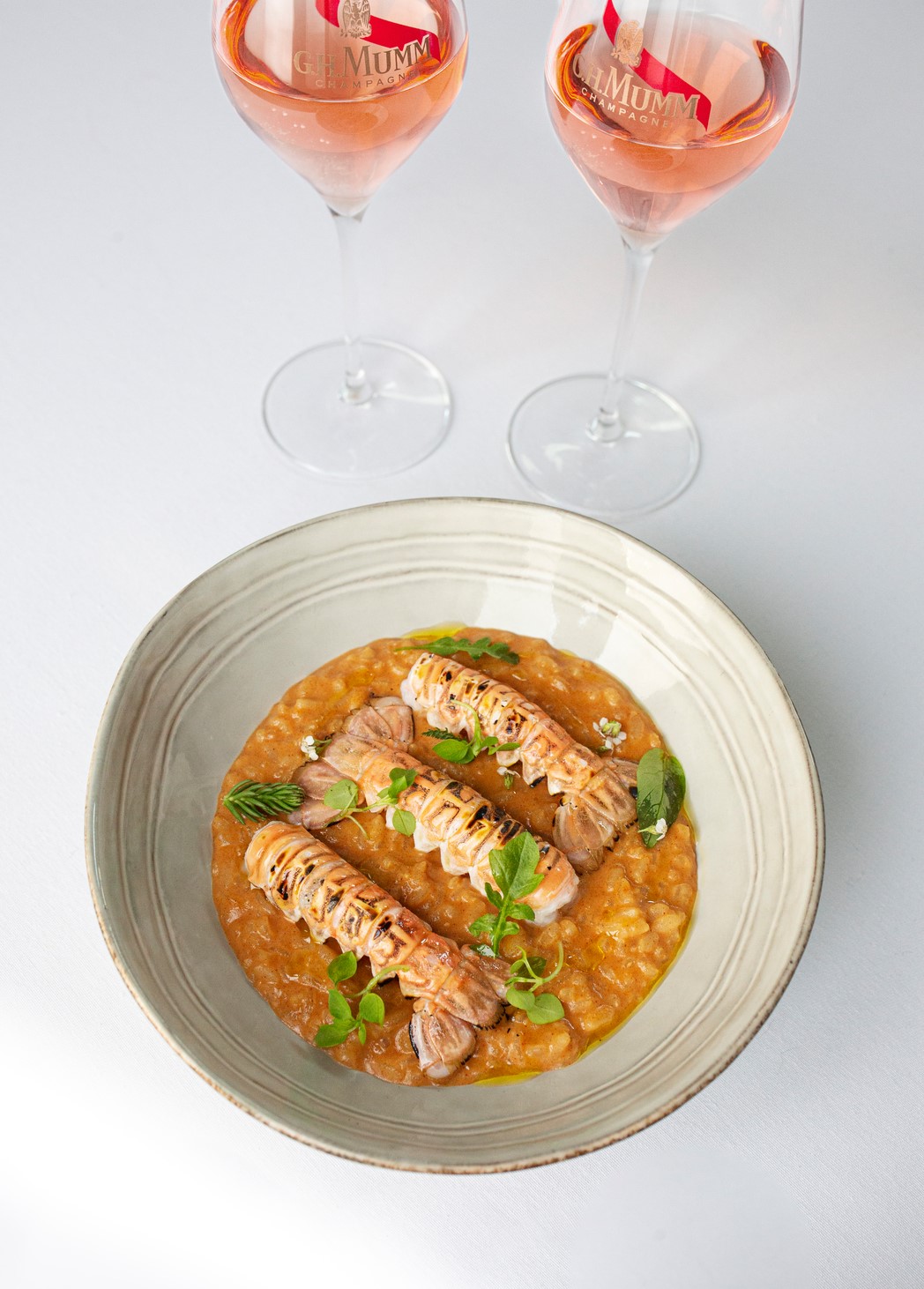Langoustine risotto – G.H.Mumm