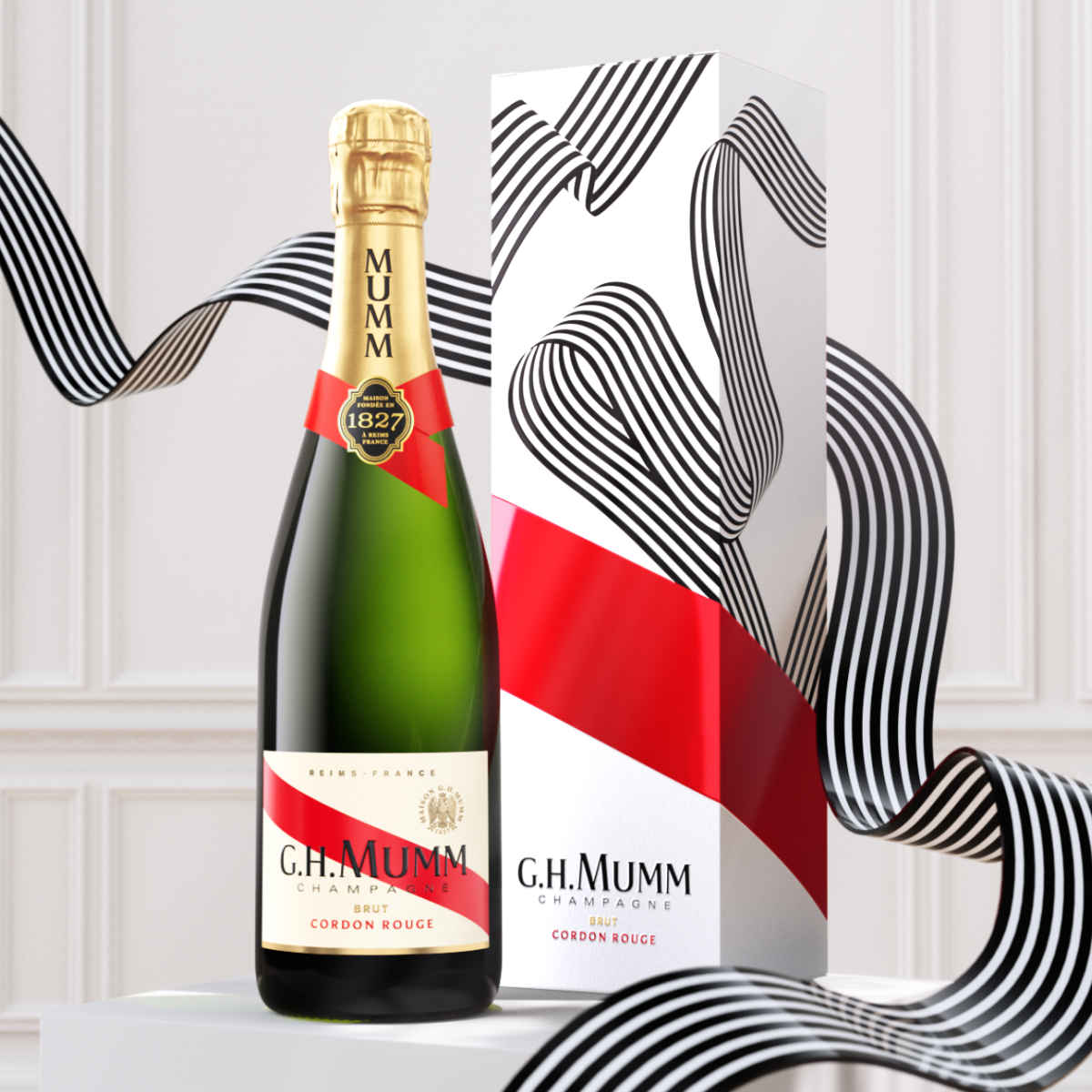 Mumm Cordon Rouge x Studio Anamorphée: A festive gift box – G.H.Mumm
